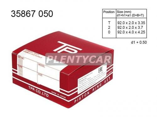 Кольца поршневые toyota chaser dyna hilux Tpr 358670.50