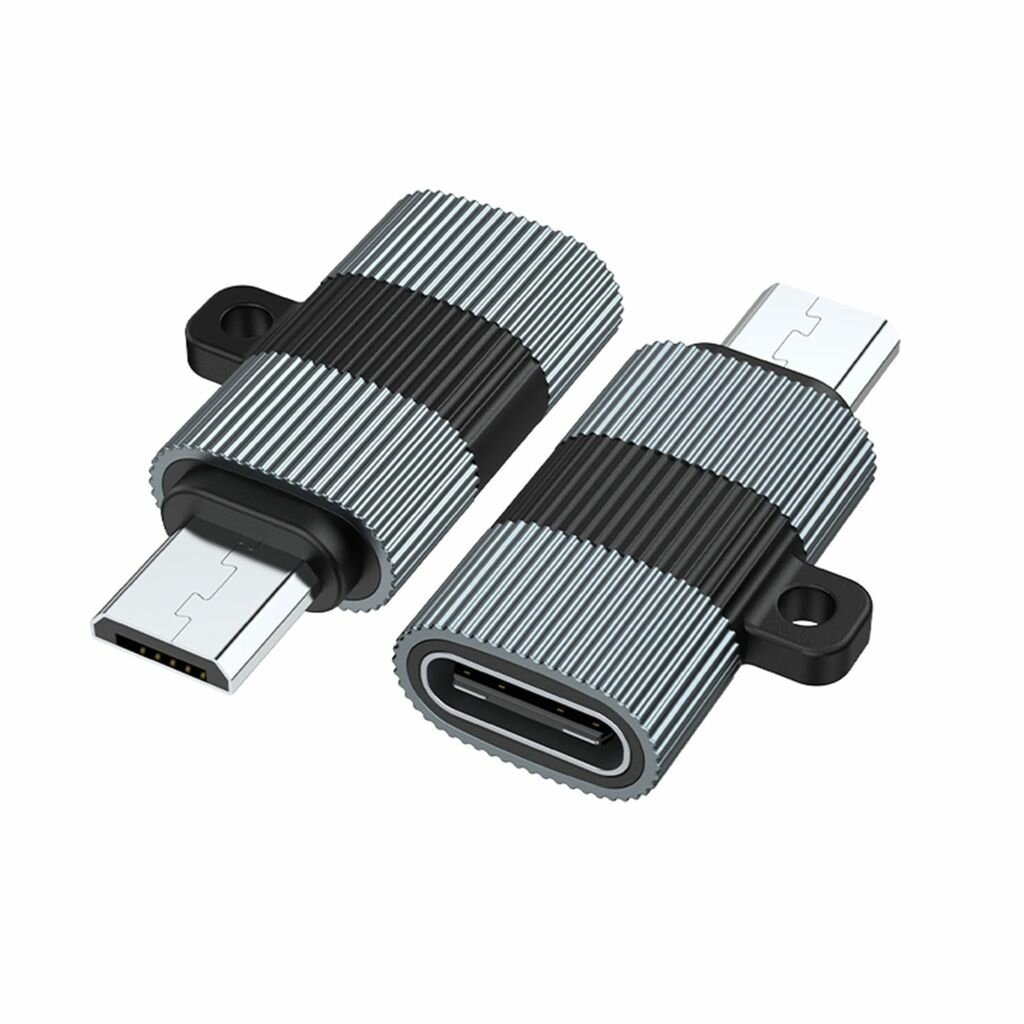Металлические Адаптеры USB Type C Female к microUSB Male 480 Мбит/с Преобразователи Данных Зарядных Устройств для Телефонов Ноутбуков