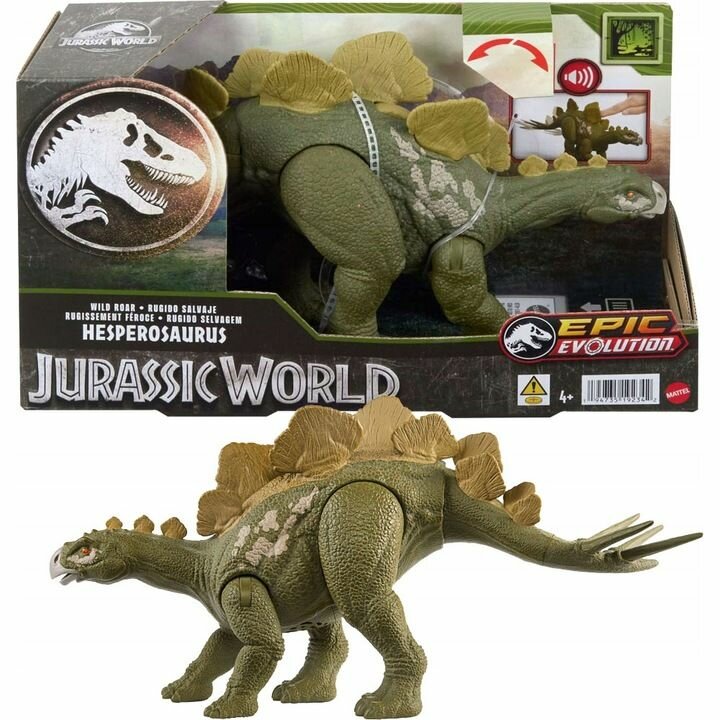 Фигурка Динозавра Mattel Jurassic World - Игрушечный динозавр Гесперозавр Угрожающий Рык - Мир Юрского периода HTK69