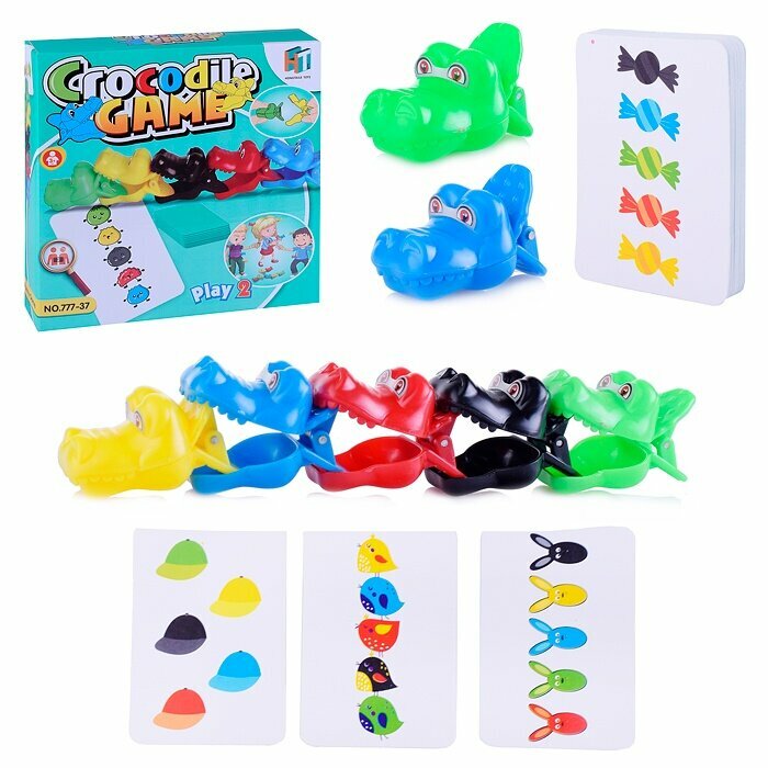 Настольная игра Oubaoloon "Крокодил", пластик, в коробке (777-37)