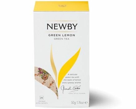 Чай Newby Зеленый лимон, 25 пакетов