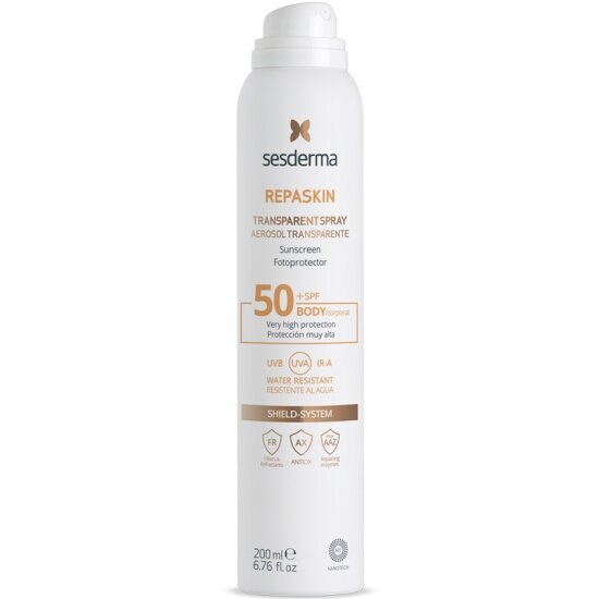 Солнцезащитный спрей для лица и тела Sesderma Repaskin SPF 50, 200 мл