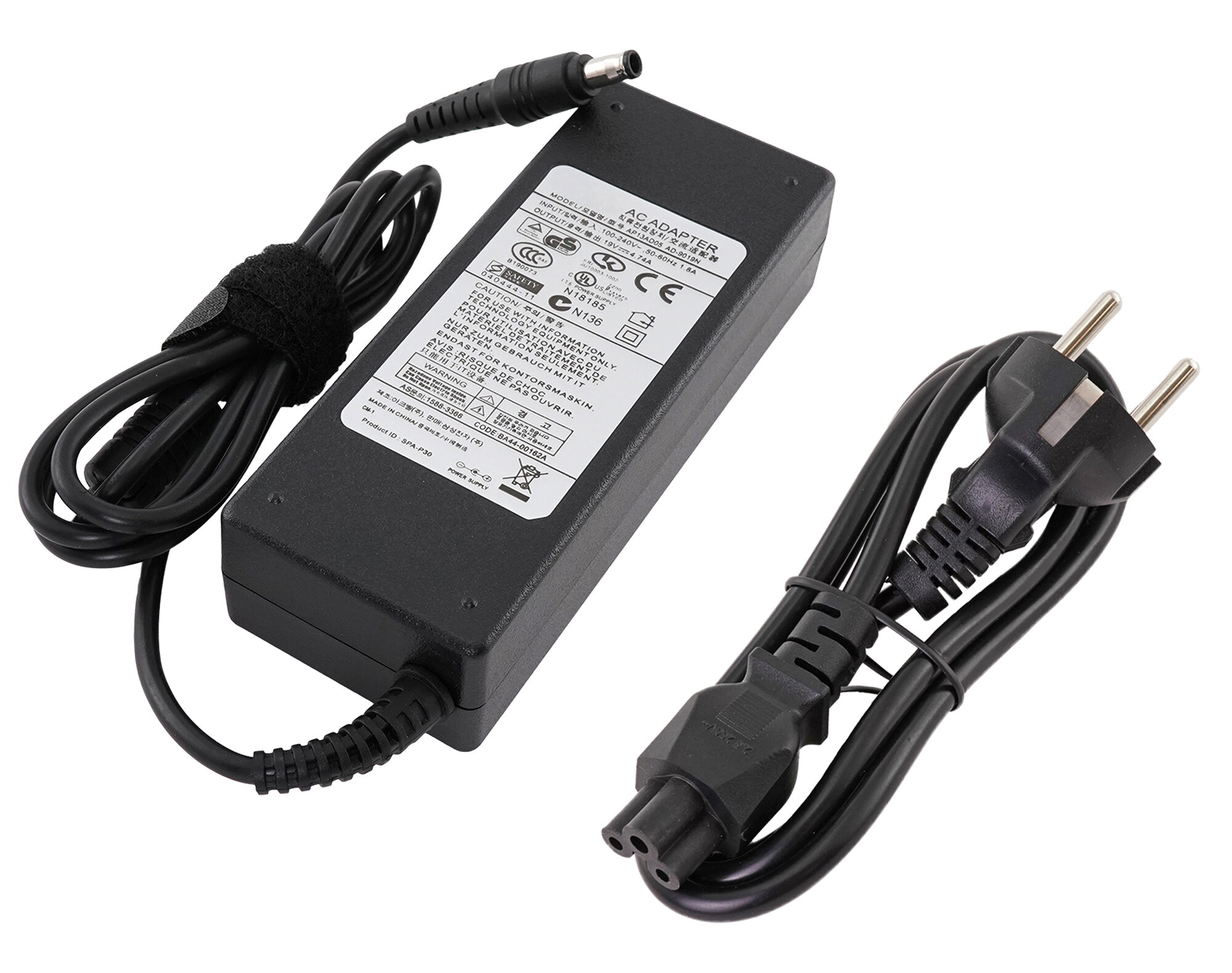 Блок питания для Samsung 19V 4.74A, (AA-PA1N90W, AD-9019S, SADP-90FH/B) (90W)