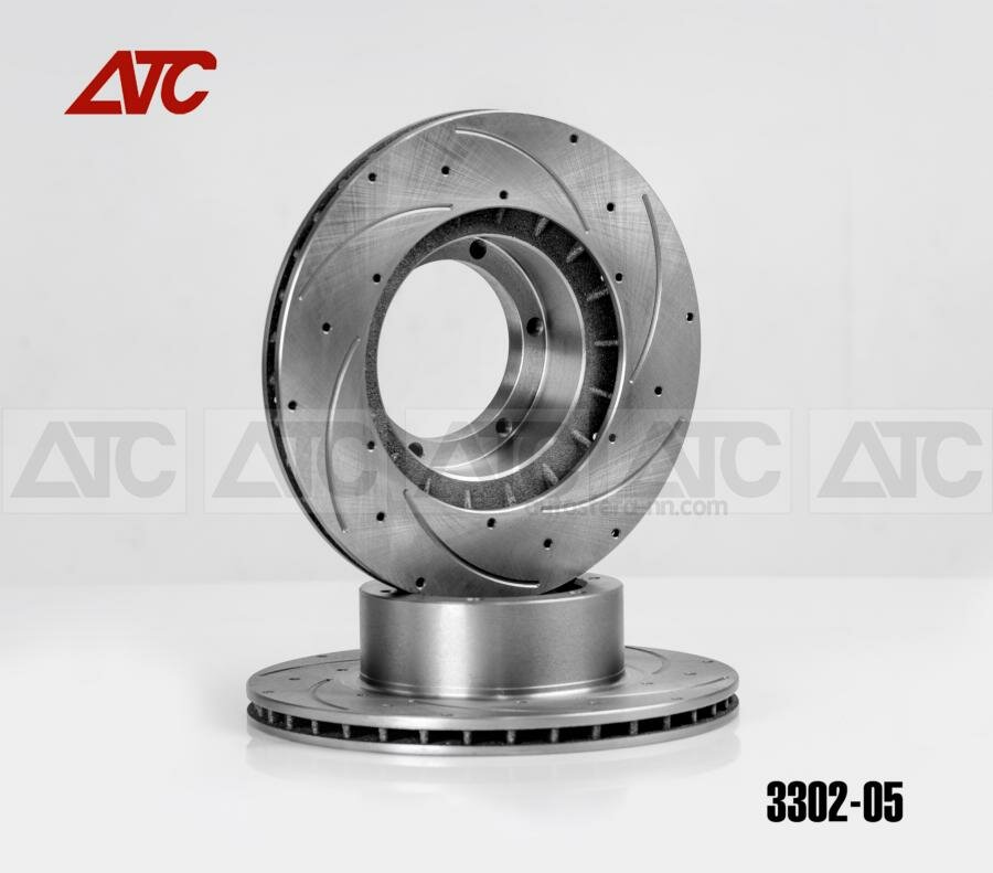 АТС 330205 Тормозной диск АТС-SPORT- вентилируемый для а/м ГАЗель димерт 104мм.(перфорация 18 отверстий плюс