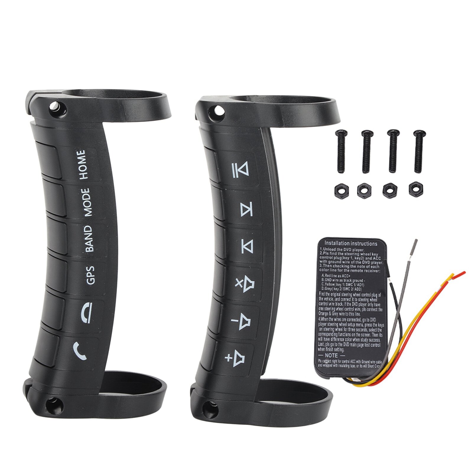 Универсальный пульт дистанционного управления на руль автомобиля, беспроводной контроллер с кнопками DVD-навигации.