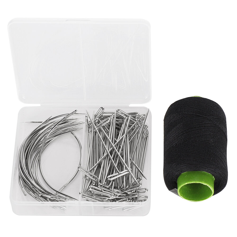 Набор изогнутых игл T-образной формы и C-образной формы для шитья и работы с кожей, универсальная игла.