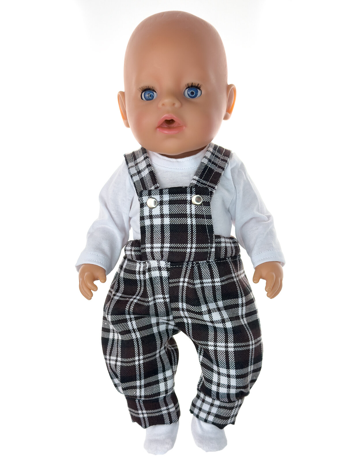 Набор одежды для пупса 38-43 см: комбинезон, боди и носки