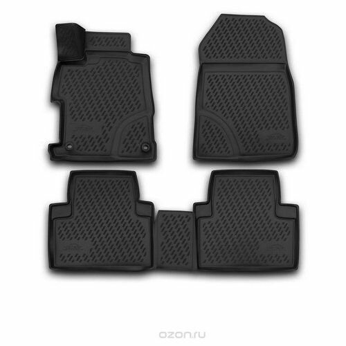 Набор автомобильных 3D-ковриков Novline-Autofamily для Honda Civic 4D, 2012->, седан, в салон, 4 шт Autofamily CARHND00011