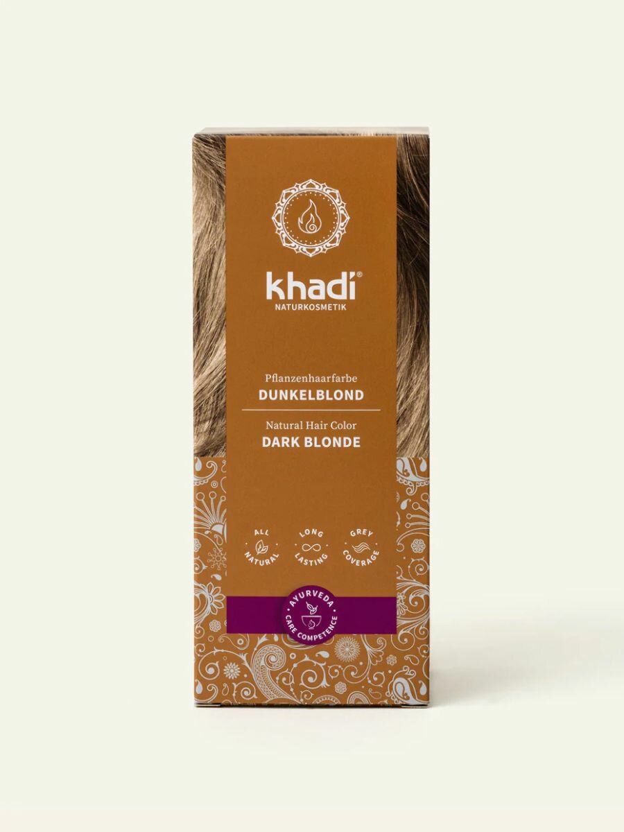 Темный блонд - натуральная краска для волос Khadi Naturprodukte, 100 гр