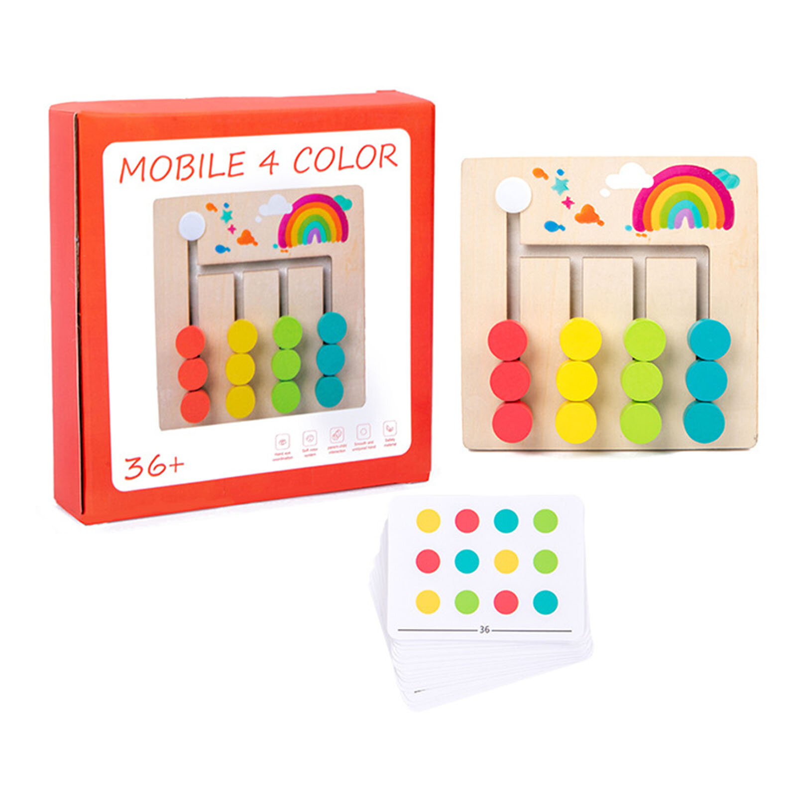 Четыре цвета прогулочные игры в шахматы, деревянная доска-головоломка с подходящей по цвету дорожкой для логического обучения, четыре цвета прогулочных шахмат