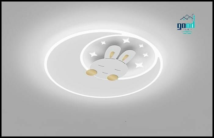 Современная минималистичная детская комната, спальня с кроличьим потолочным светильником-good value -hz