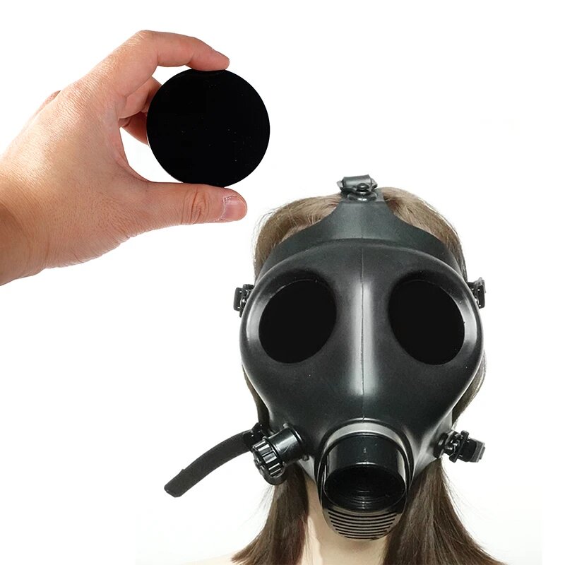 Фетиш-противогаз из искусственной кожи Conquer As photo