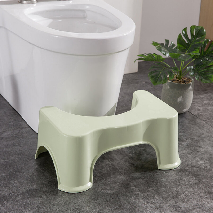 Squatty Potty (Сквоти Поти) подставка для ног в туалет + стикерпак с единорогами в подарок, цвет зеленый