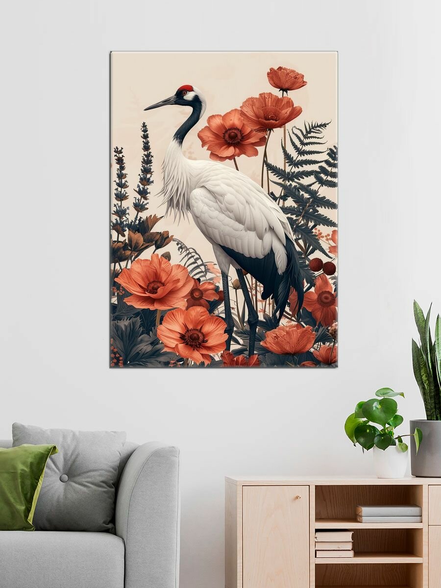 Картина на стену "Журавли", 30х40 см