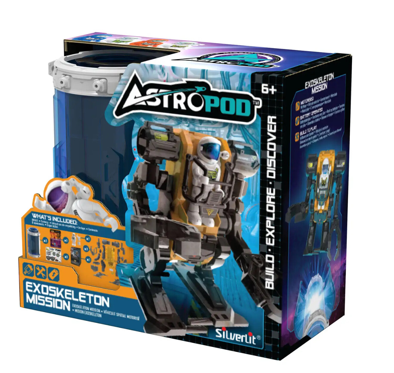 Игра Astropod Экзоскелет Миссия 80334, фигурки, батарейки ААА, от 6 лет