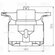 TRIALLI CF209601 Суппорт торм. для а/м Nissan Qashqai II (13-) перед. лев. d=57м...
