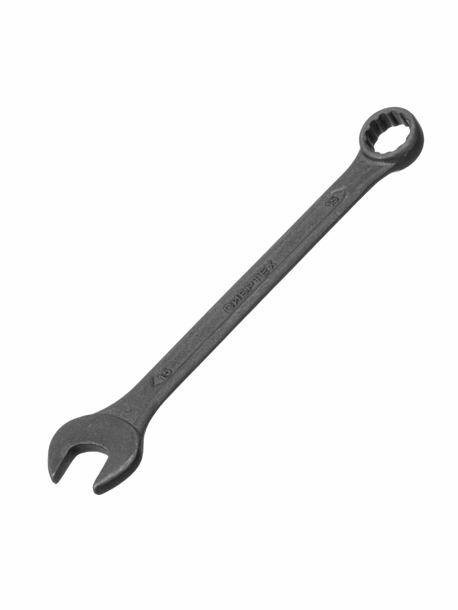 Ключ комбинированный, 15 мм, CrV, фосфатированный, ГОСТ 16983 Сибртех 14910