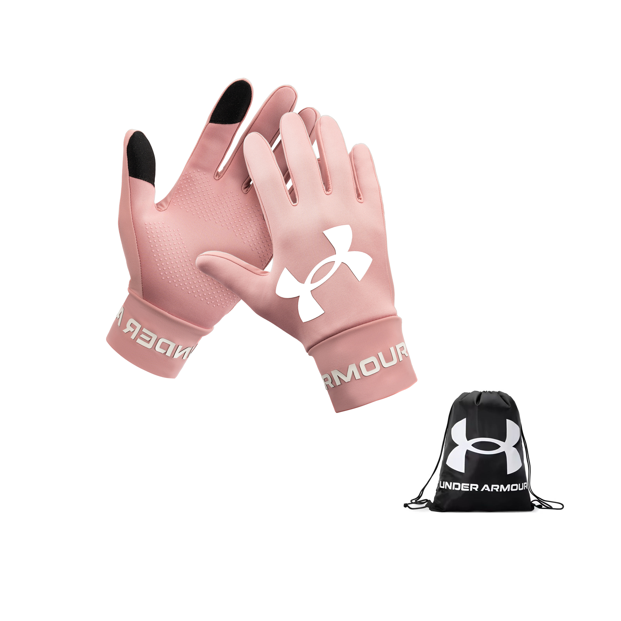 Фитнес-перчатки унисекс Under Armour, pink unlined pack+drawstring bag, L EU