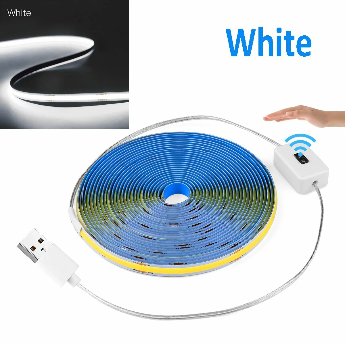 LED лампа для зеркала с сенсорным управлением Cold White, 200cm