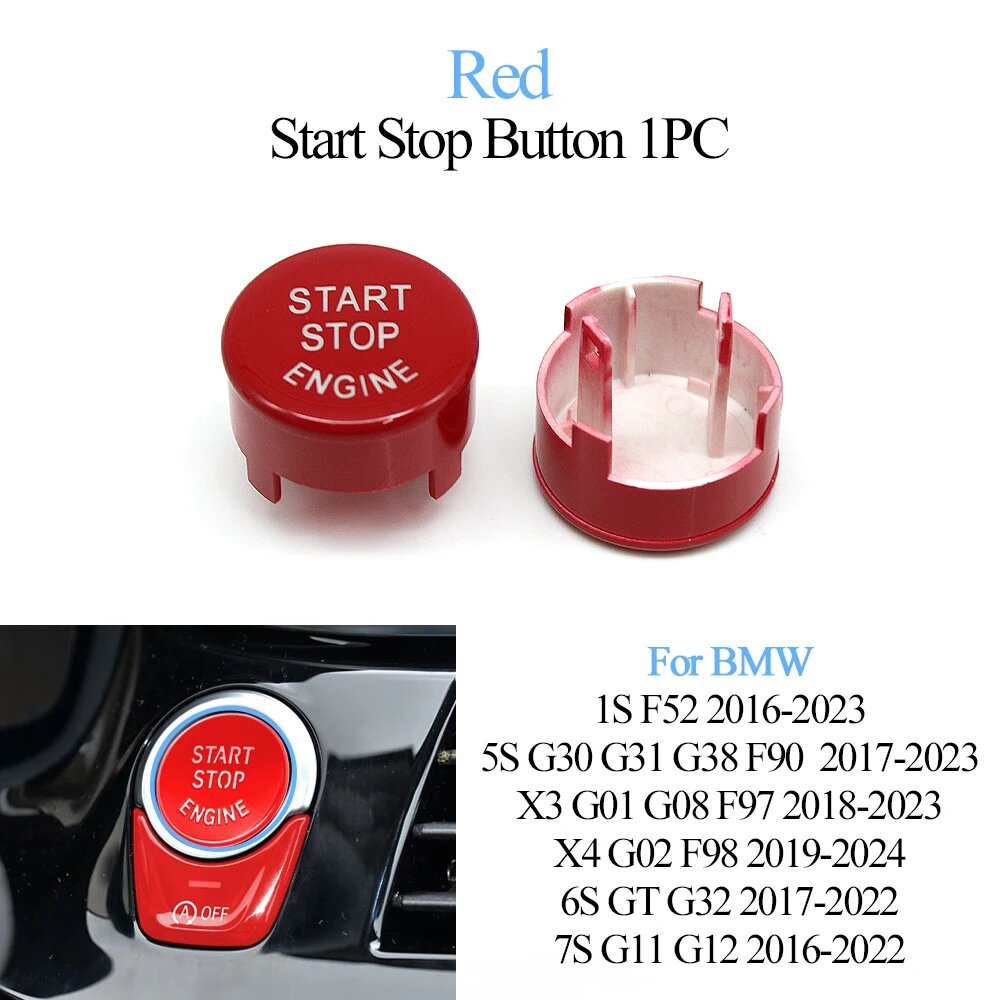 Крышка кнопки Start Stop Red для BMW F52 G30 X3 X4