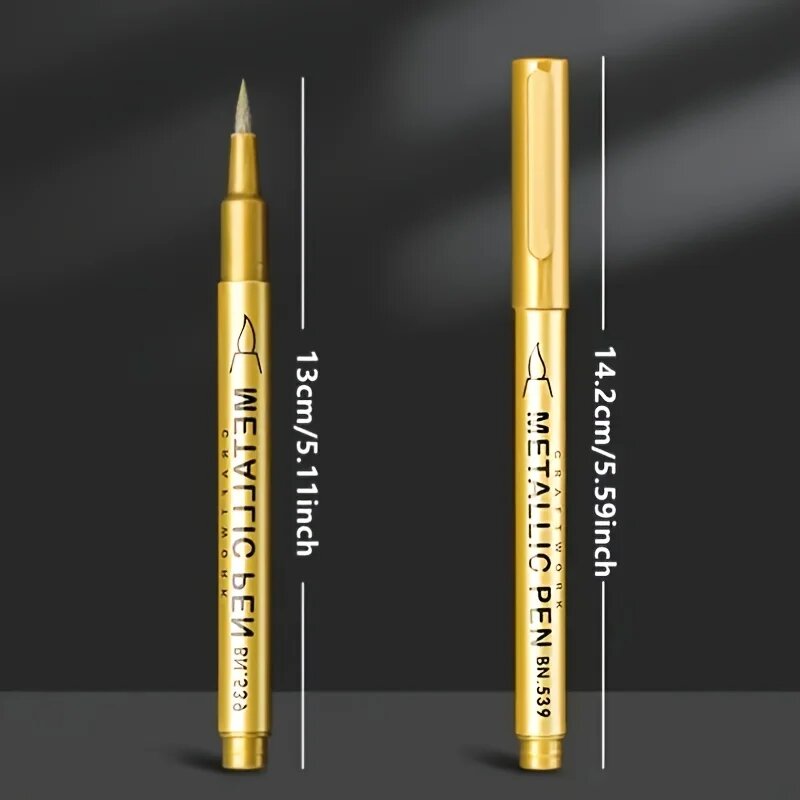 Золотой перманентный маркер Metallic Pen 539