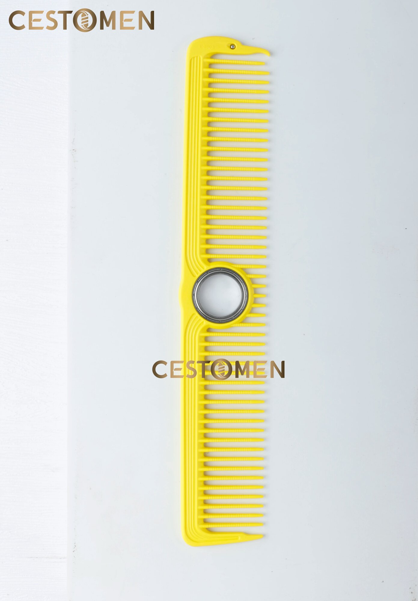 Профессиональная вращающаяся расческа для стрижки Wide Tooth-Yellow