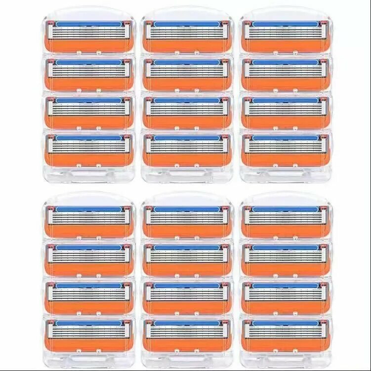 Сменные кассеты для бритья мужские. 5 лезвий, 24 шт.