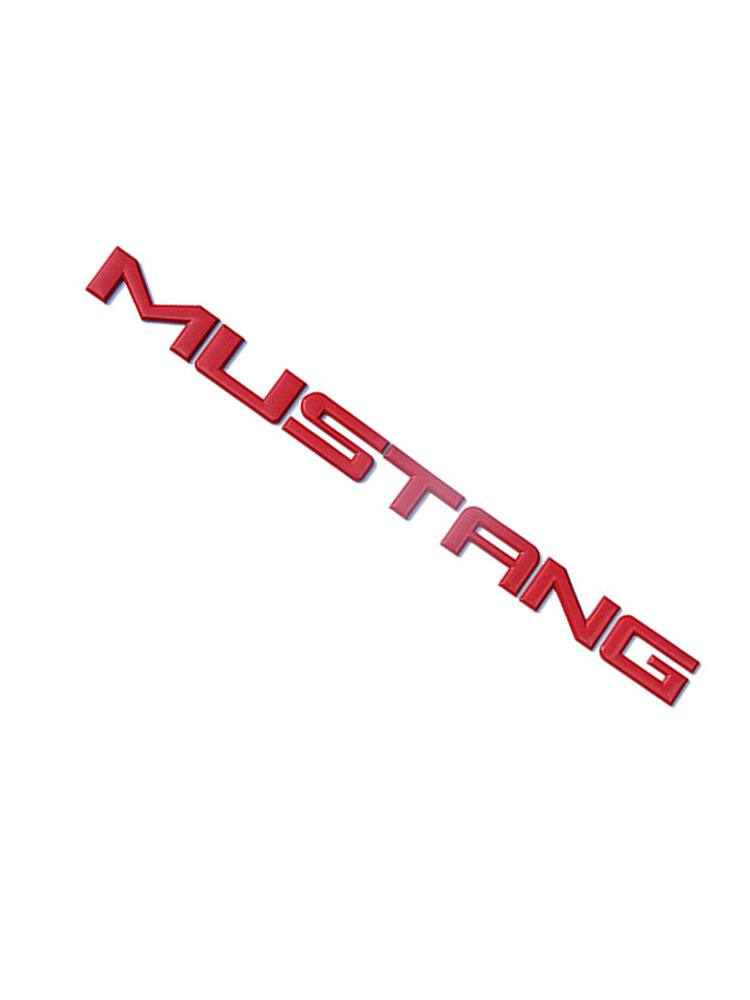 Красный, буквы MUSTANG, наклейка для украшения хвоста Ford Mustang, 40*2,6 см