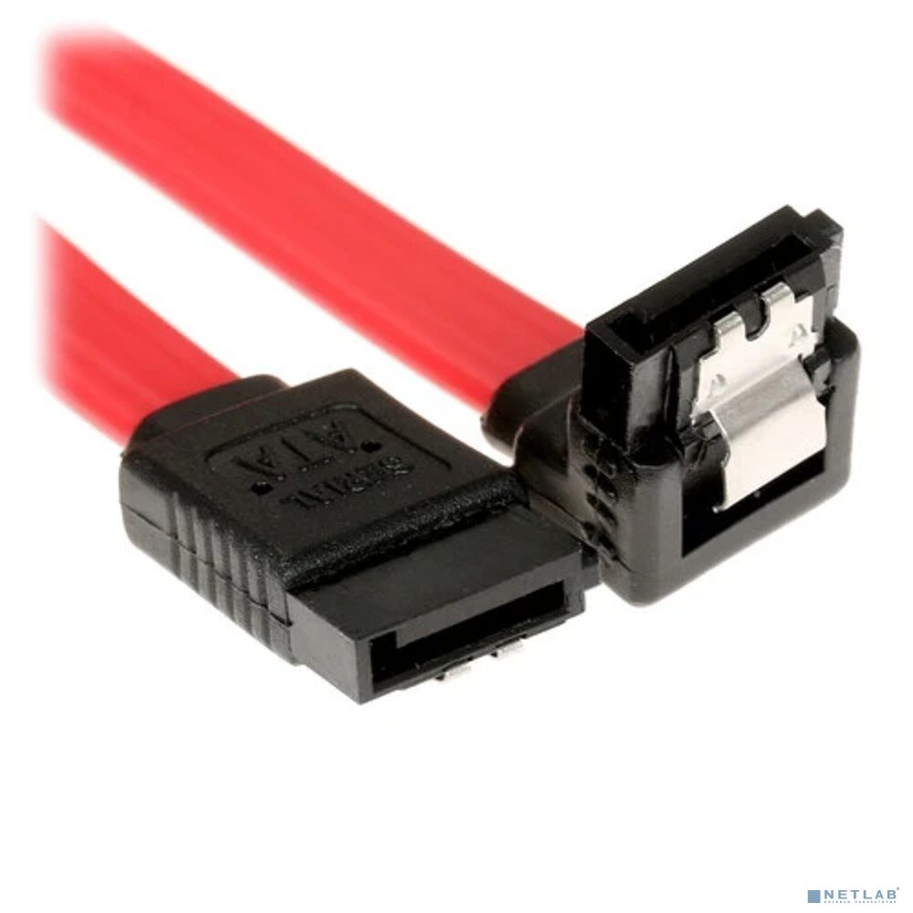 Cablexpert Кабель интерфейсный SATA 50см, угловой разъем, 7pin/7pin, защелка, пакет (CC-SATAM-DATA90)