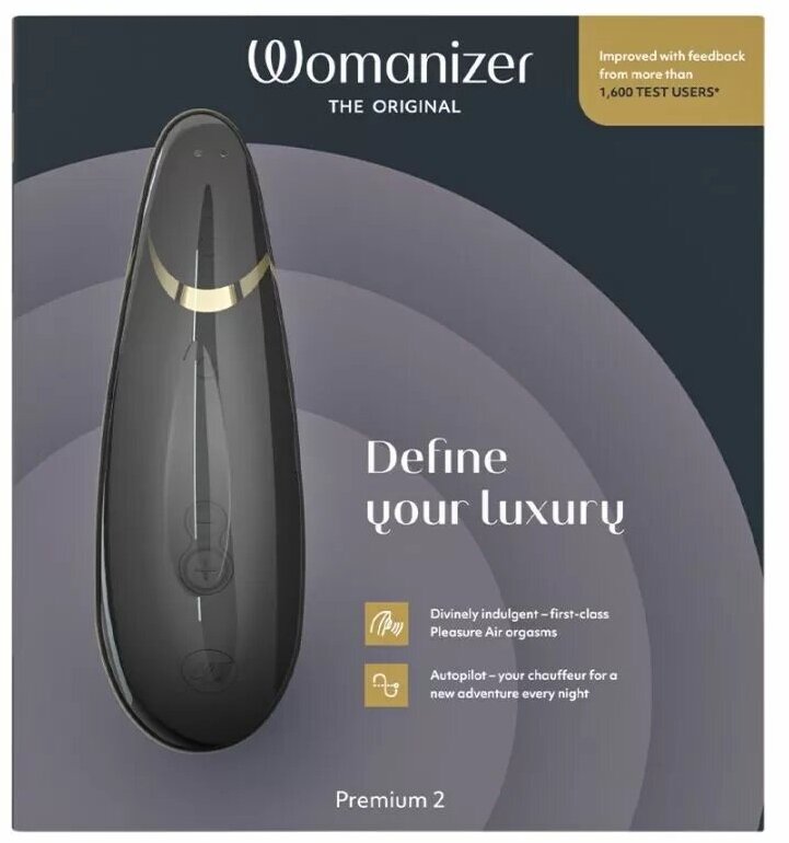 Бесконтактный клиторальный стимулятор Womanizer Premium 2 черный