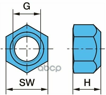 03.260.04.06.0_гайка! колесная M22x2 H=17 SW32 BPW EHZ, EHS 6.5-11t, H/R 6.5-9t,1 BPW арт. 0326004060