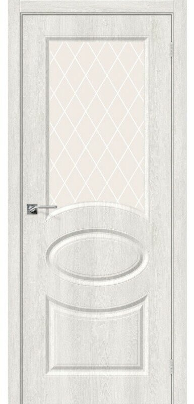 Скинни-21 Casablanca/White Сrystal, дверь межкомнатная Браво