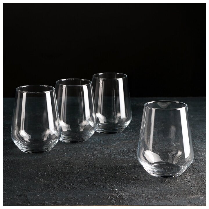 Набор стаканов "Аллегра", 425 мл, 4 шт