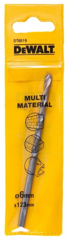 Сверло универсальное DeWalt 6x123мм DT6519