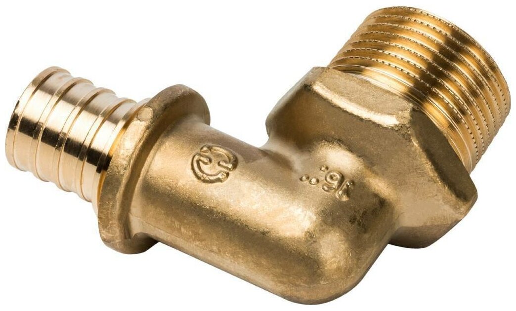 Угольник-переходник STOUT (1 шт.) с наружной резьбой 20xR 3/4 для труб из сшитого полиэтилена аксиальный (SFA-0005-002034)