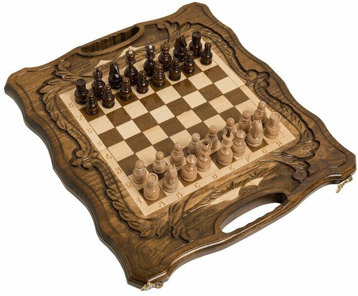 Подарочные шахматы и нарды Снежная вершина