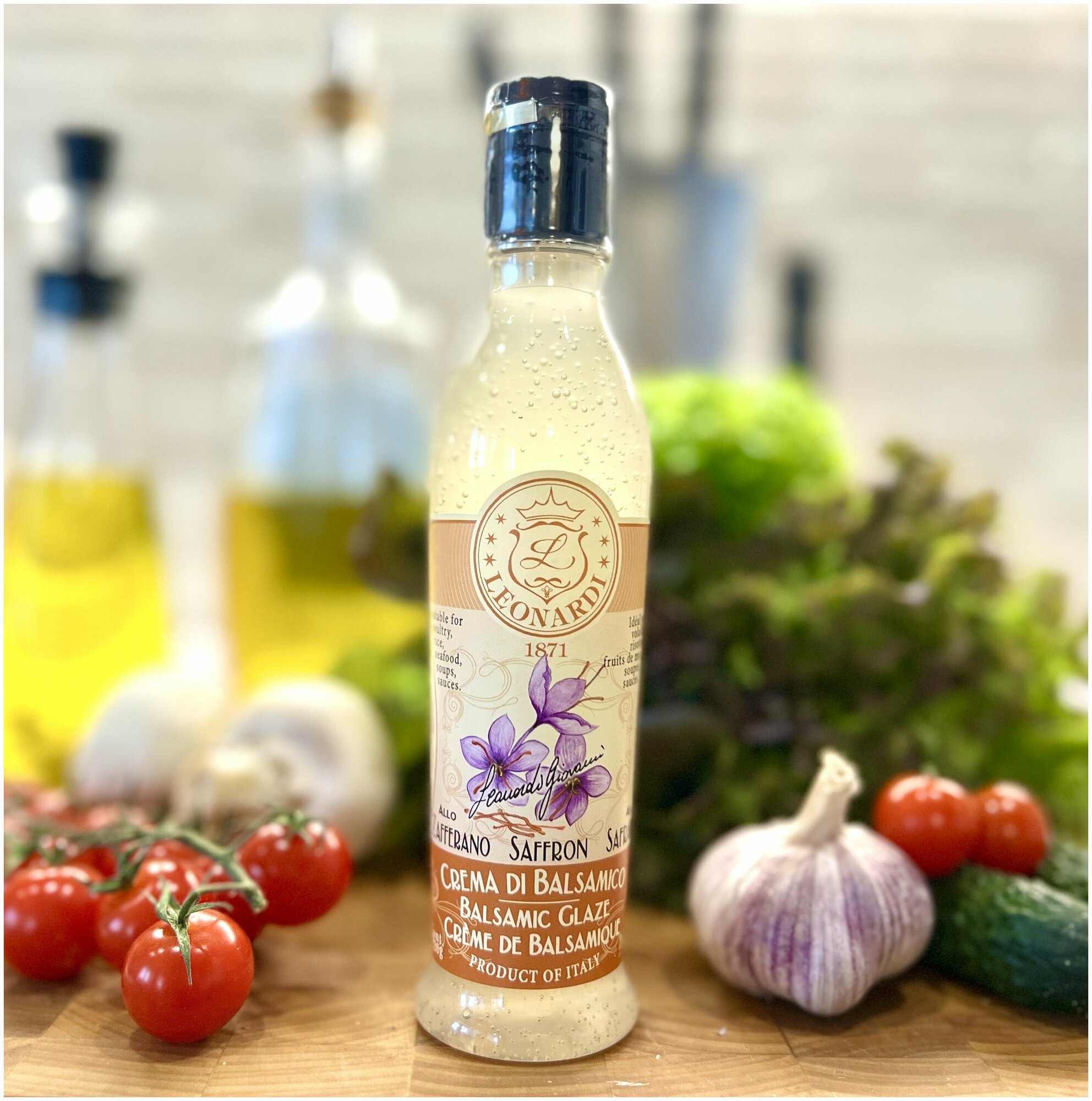 Бальзамический крем Leonardi (Италия) с шафраном Premium