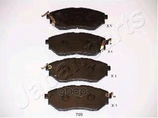 Колодки дисковые передние SubaruegacyOutback 2.53.0i 03> Japanparts арт. PA709AF
