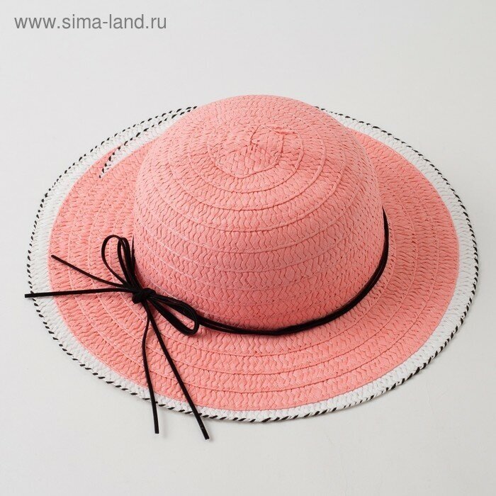 Шляпа для девочки MINAKU "Куколка", размер 50, цвет розовый, 4578966