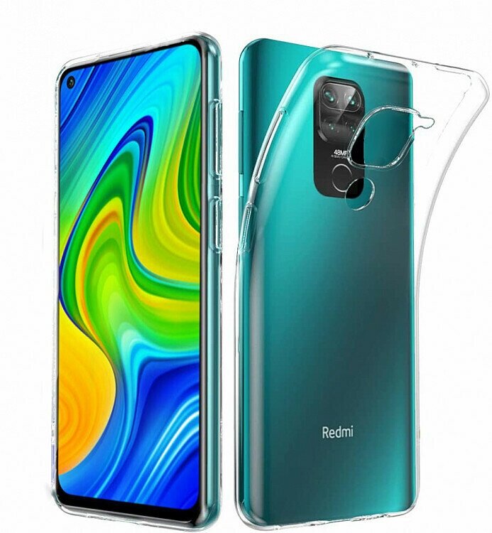 Силиконовый чехол для Xiaomi Note 9 (прозрачный)