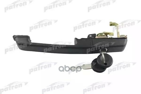 Ручка двери передняя левая (с замком и ключом) VW: PASSAT 88-93 PATRON арт. P20-0003L
