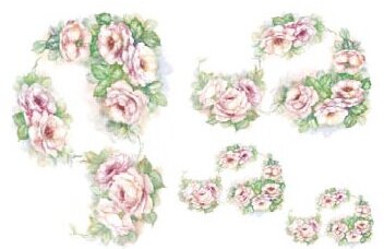 To-Do бумага рисовая Carta di Riso 50 x 70 см Розы, для декора сладостей и выпечки 91987