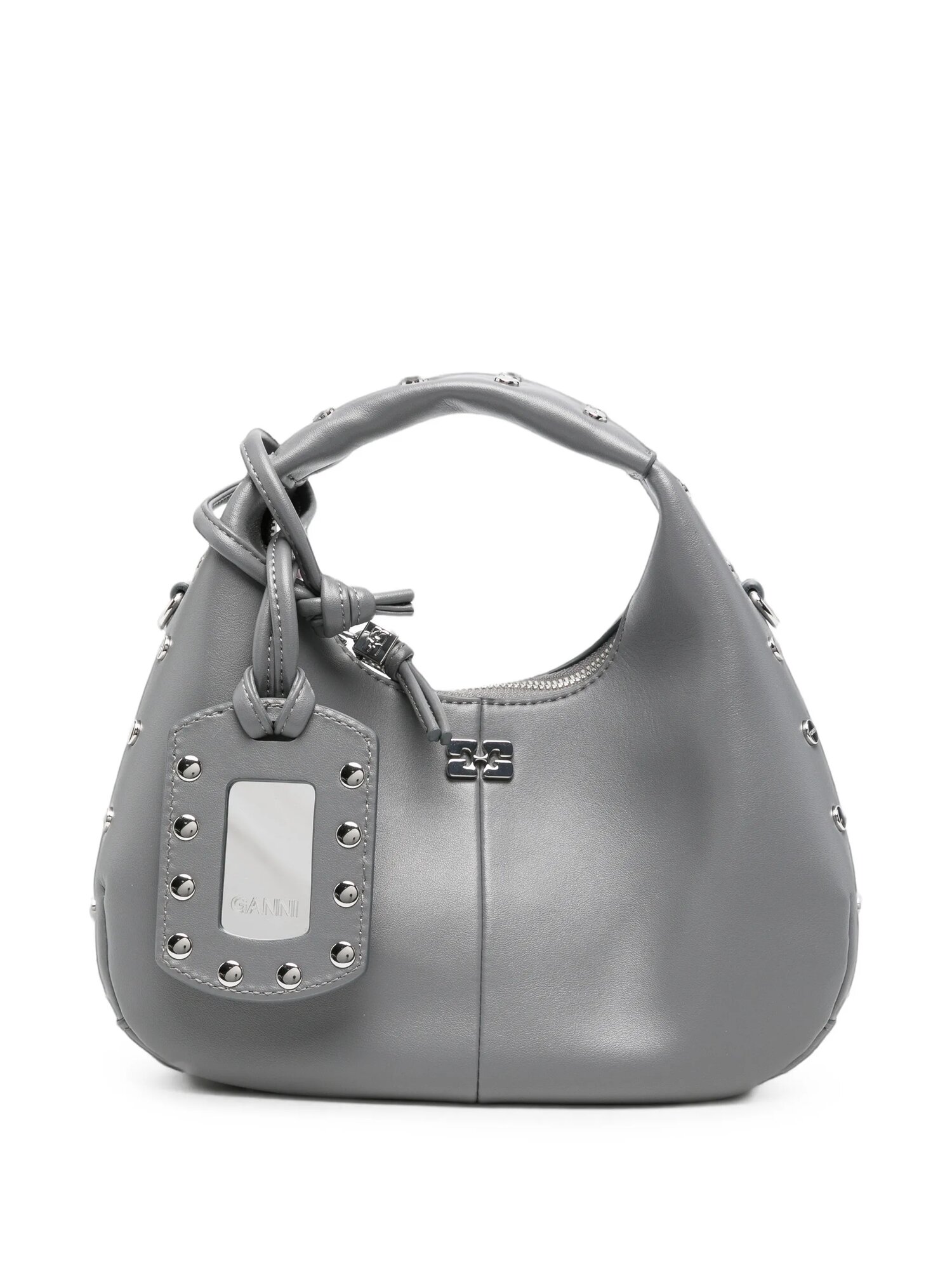 Сумка Stud-embellished leather shoulder bag