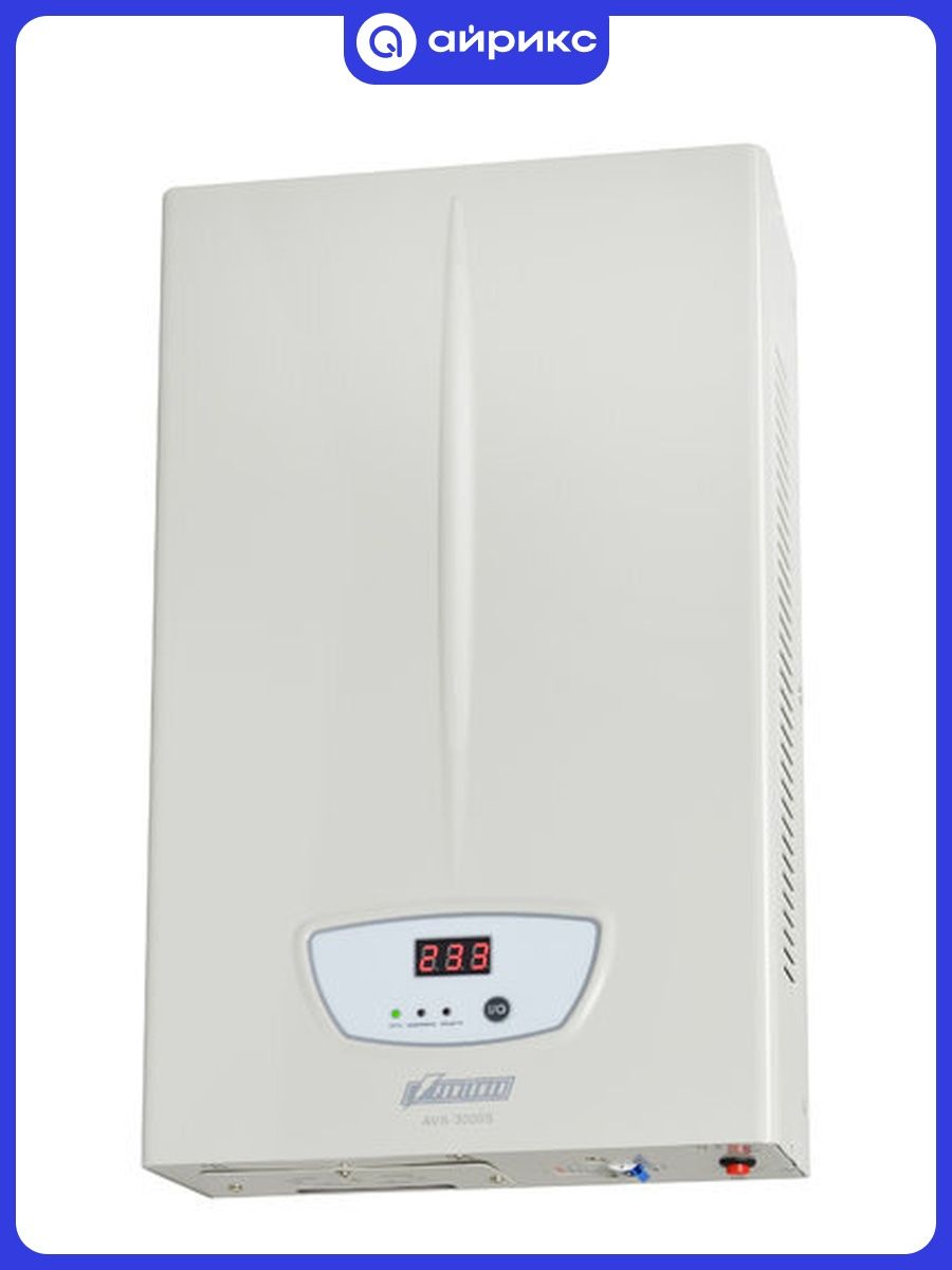 Стабилизатор напряжения Powerman AVS-3000S, 3000W, белый