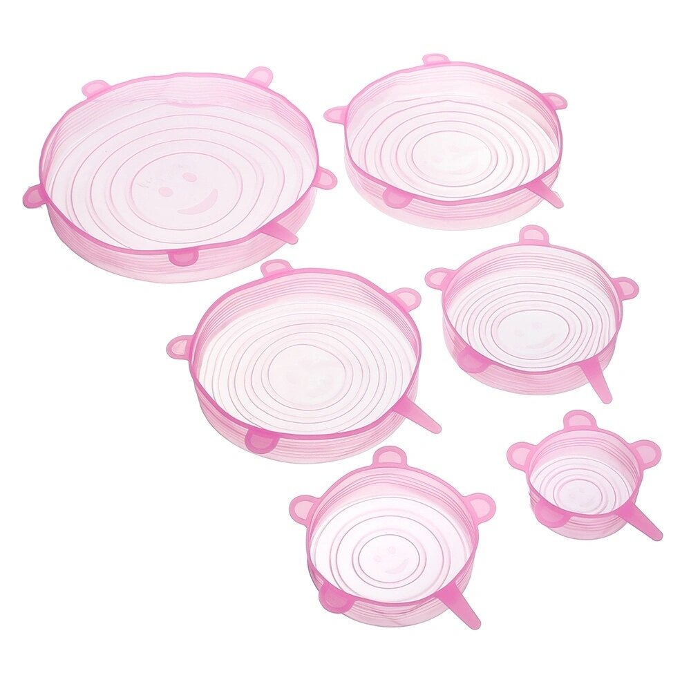 Крышка силиконовая Baziator, 7 см/ 10 см/ 12 см/ 15 см/ 17 см/ 20 см