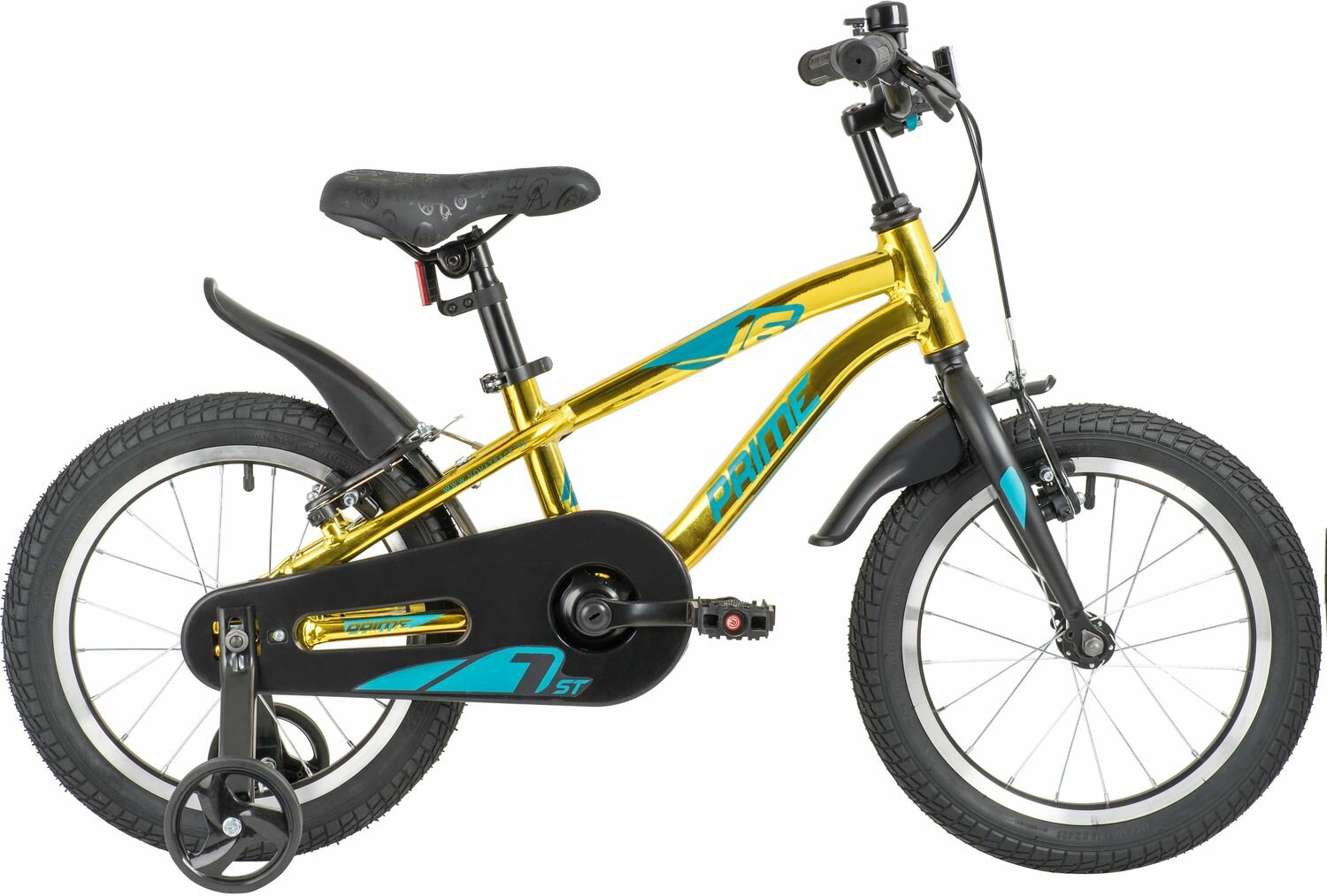 NOVATRACK PRIME V-brake 16" (2020) (98-110 см), золотистый