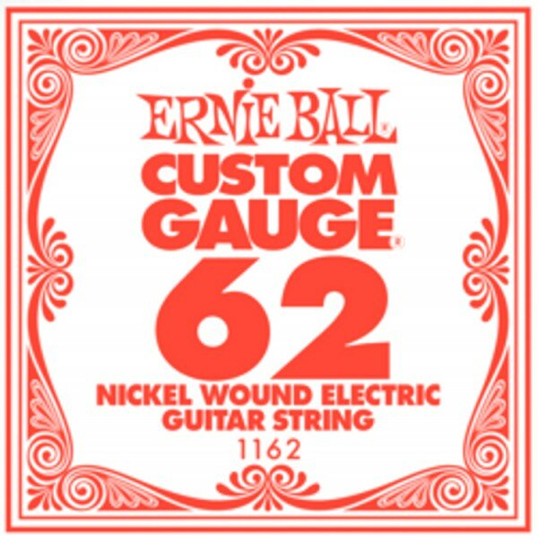 Одиночная струна для электрогитары Ernie Ball 1162 Custom Gauge 62