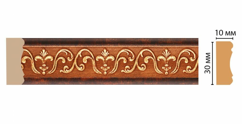 Молдинг Decomaster 165-767ДМ В30хШ10хД2400 мм / Декомастер.