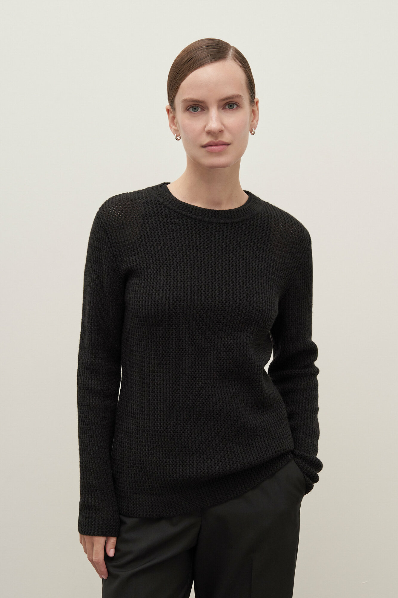 Джемпер Трикотажный джемпер с длинным рукавом