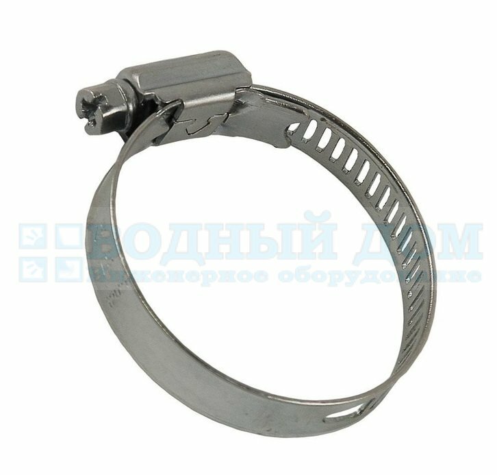 Хомут червячный 3 1/2" (70-90) под отвертку